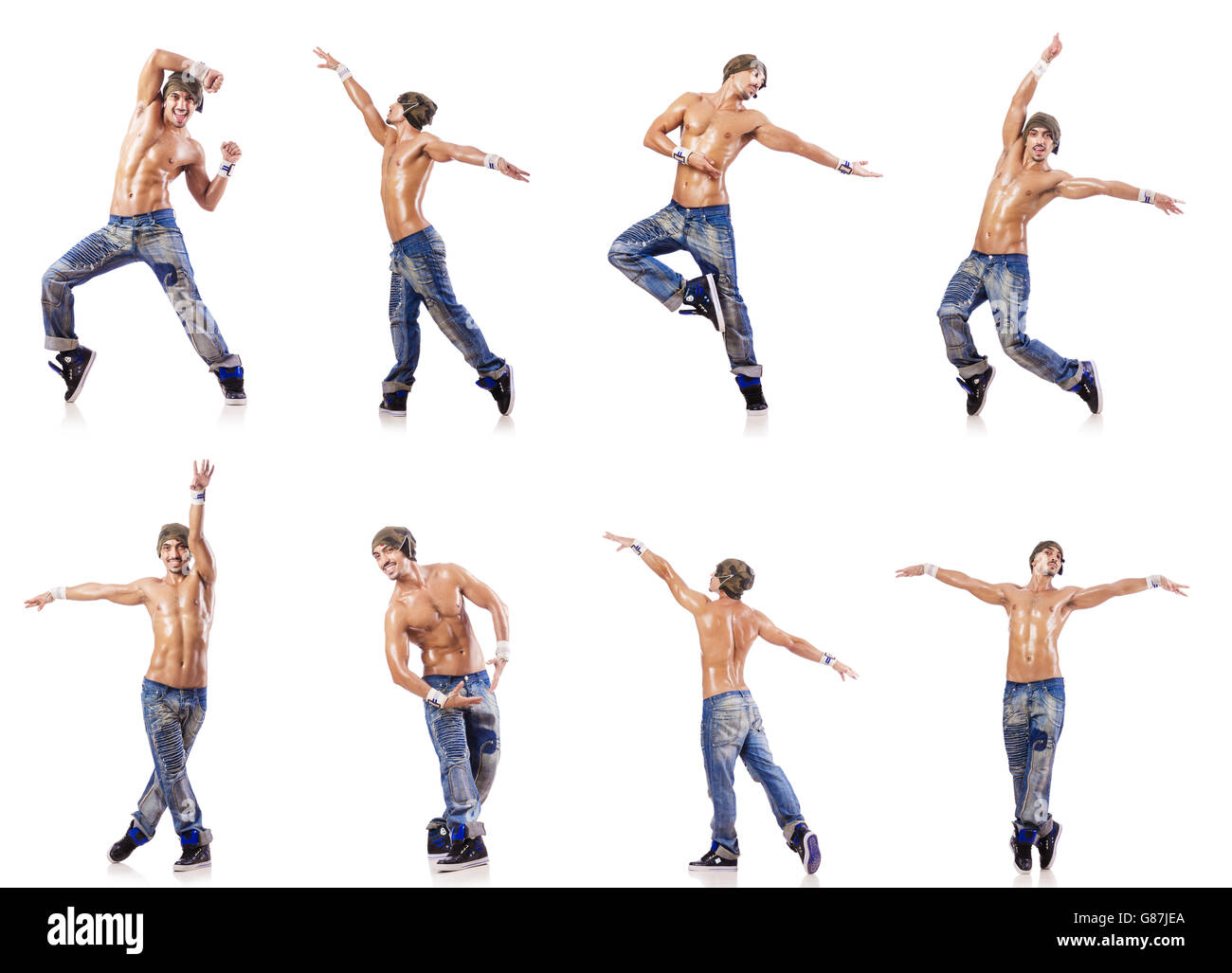 Dancer dancing dances isolated on white Stock Photo - Alamy