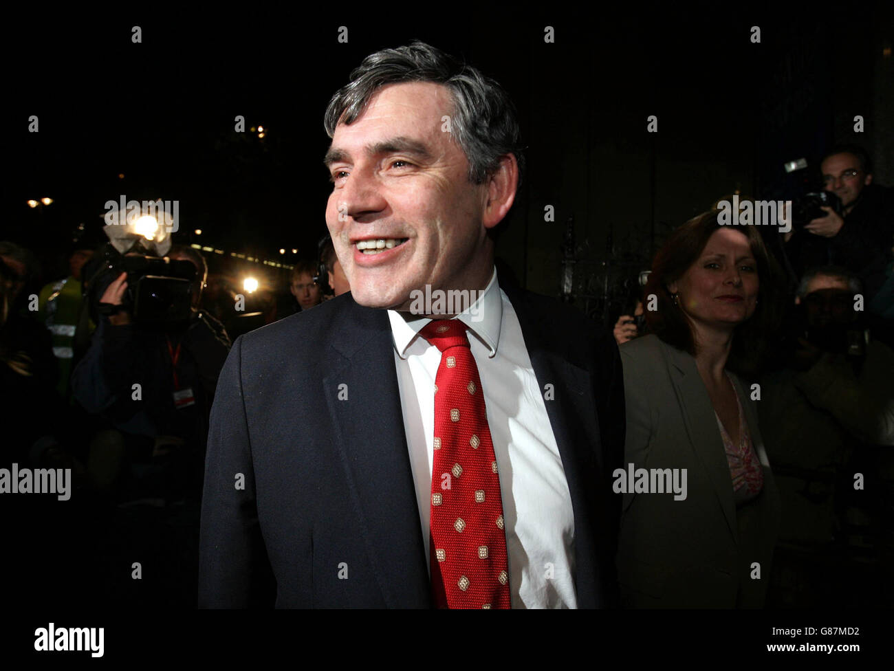 Gordon Brown arrives at The National Portrait Gallery, for the Labour ...