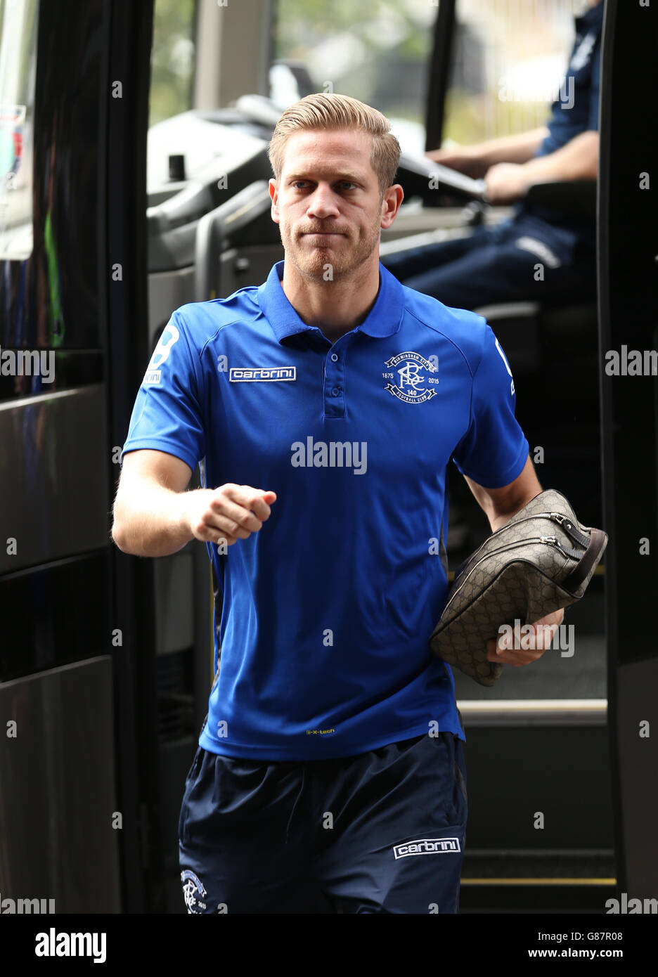 Birmingham City's Michael Morrison arrives at Stadium:mk Stock Photo ...