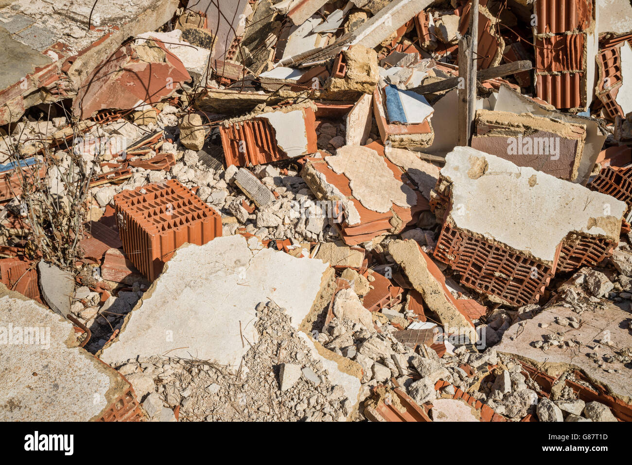 Construction rubble broken tiles hi-res stock photography and images ...
