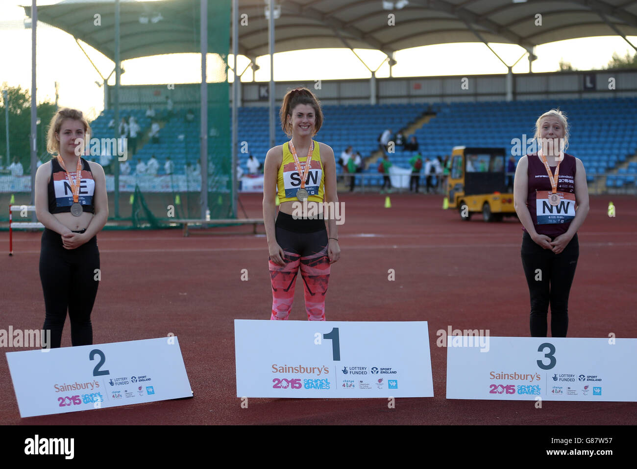 (l-r) England North East's Amy Carr, England South West's Olivia Breen ...