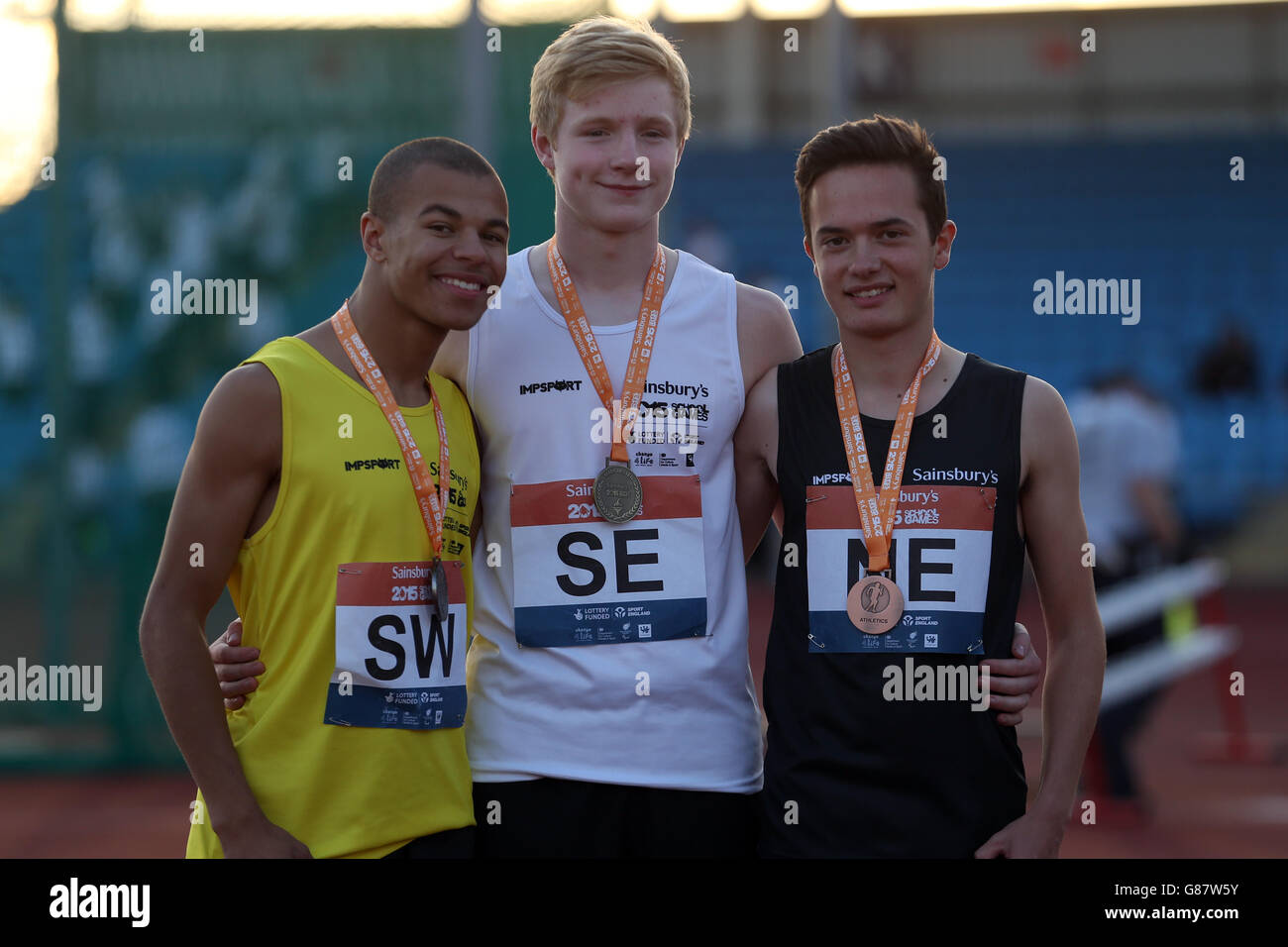 (l-r) England South West's Jordan Okonta, England South East's Zak ...
