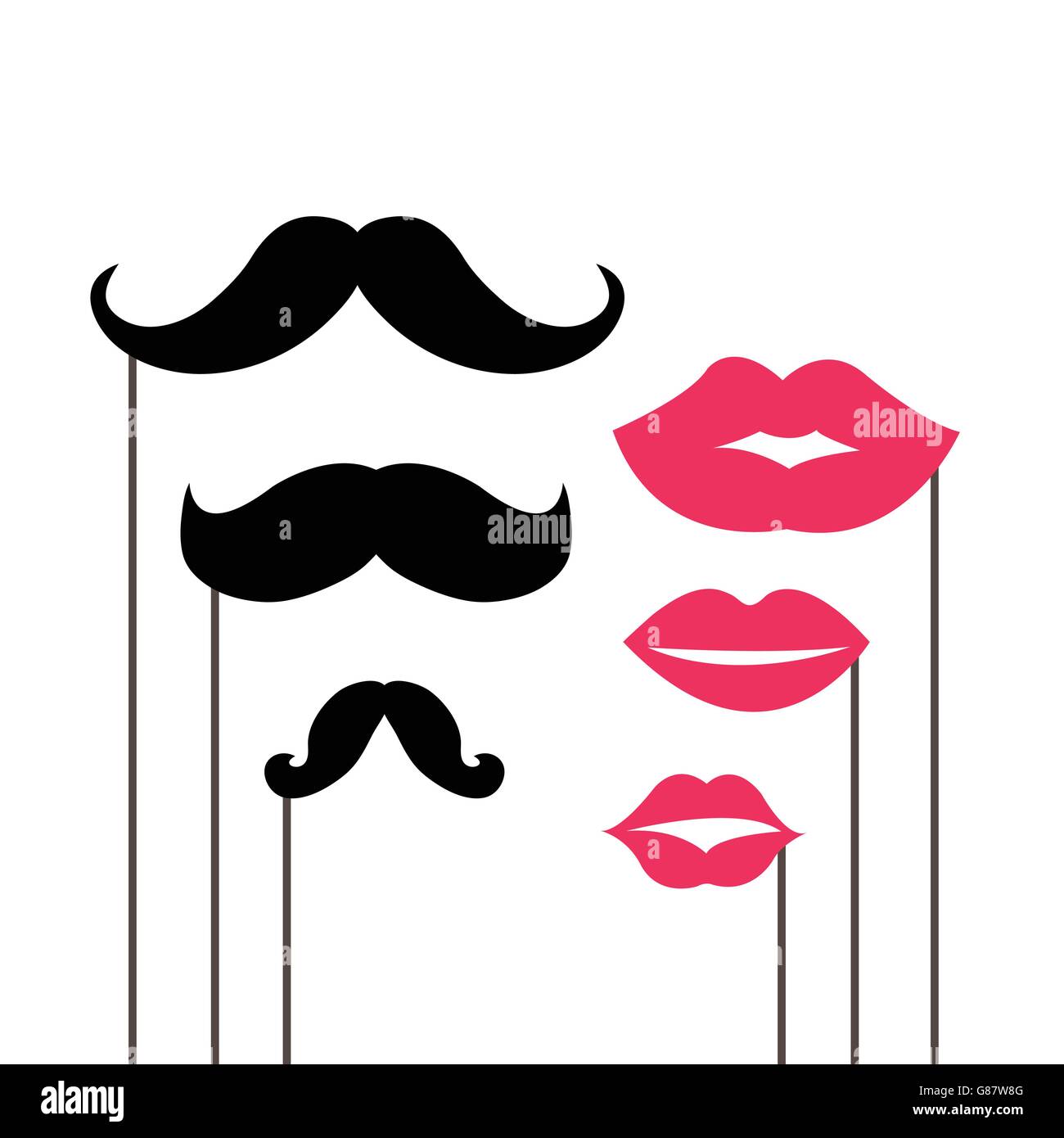 Congratulation moustache kiss wedding hi-res stock photography and ...