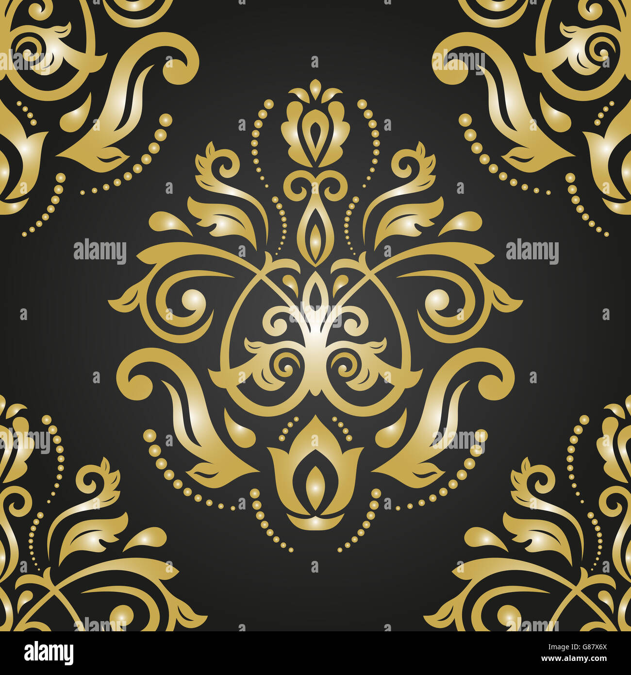 Seamless Wallpaper in the Style of Baroque Stock Photo - Alamy