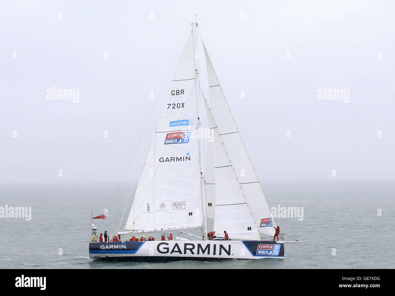 The Great Britain yacht at the start of the Clipper 2015-16 Round the ...