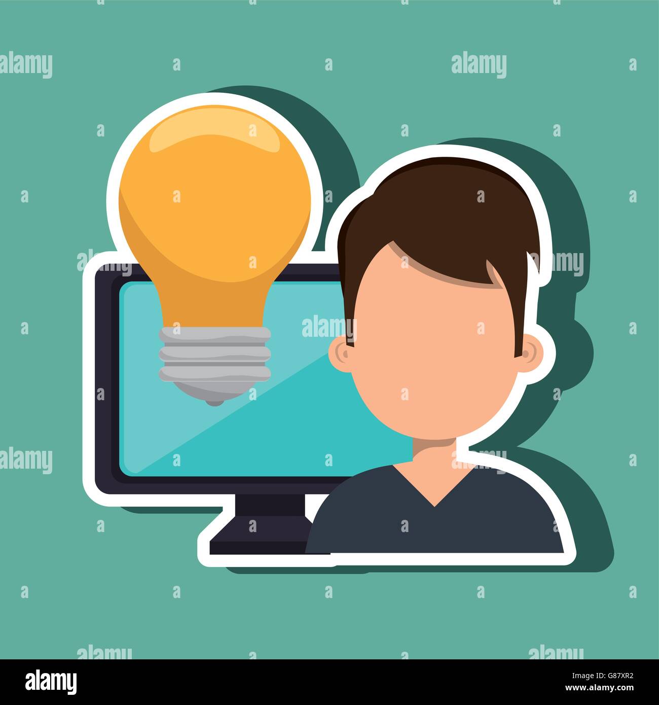 computer user design Stock Vector Image & Art - Alamy