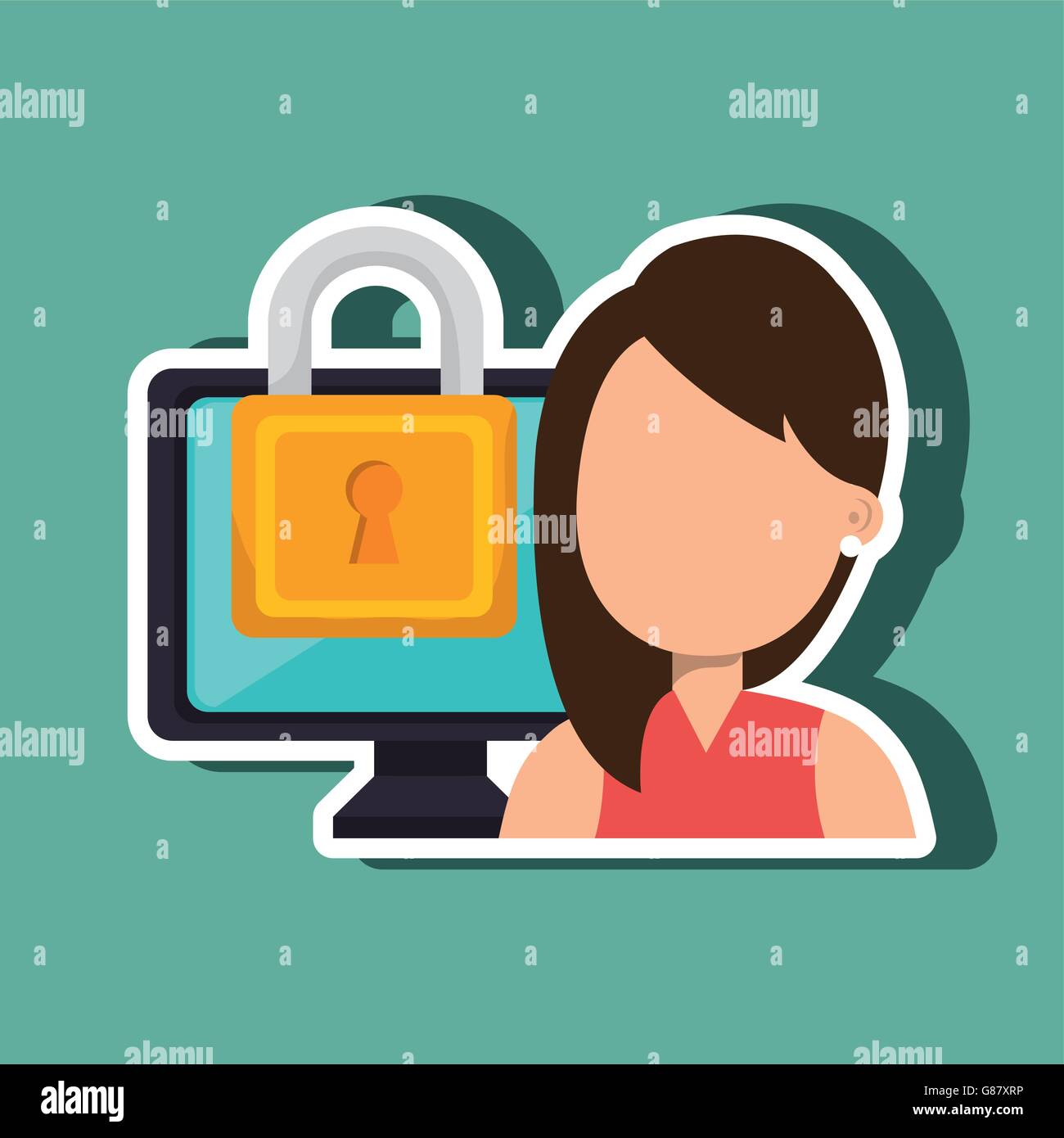 computer user design Stock Vector Image & Art - Alamy