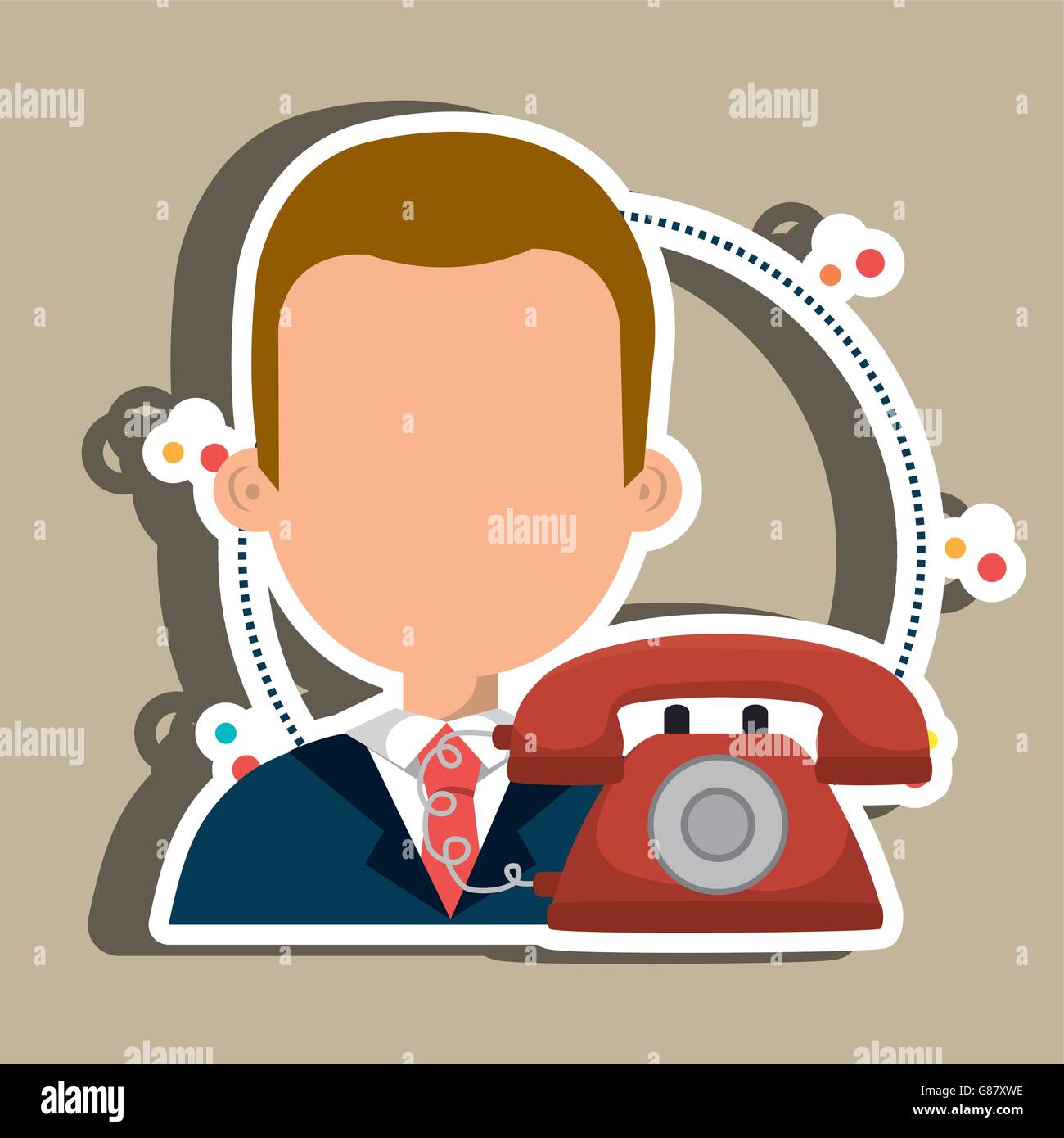 telephone user design Stock Vector Image & Art - Alamy