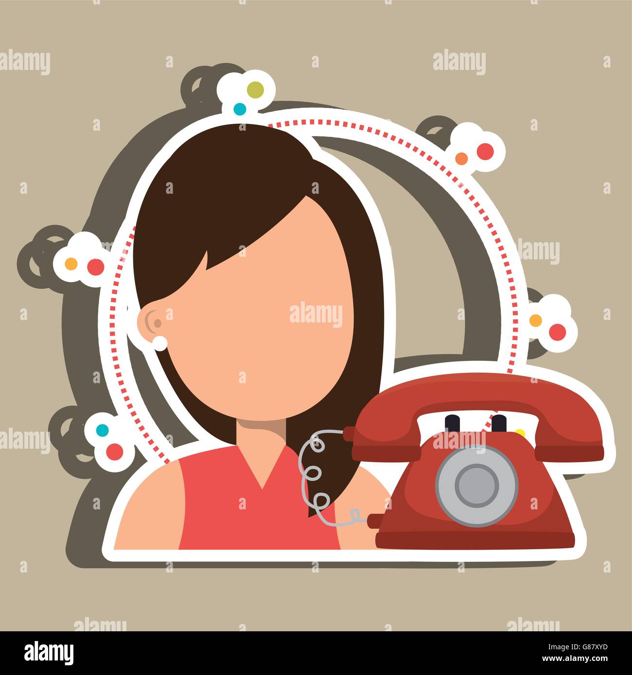 telephone user design Stock Vector Image & Art - Alamy