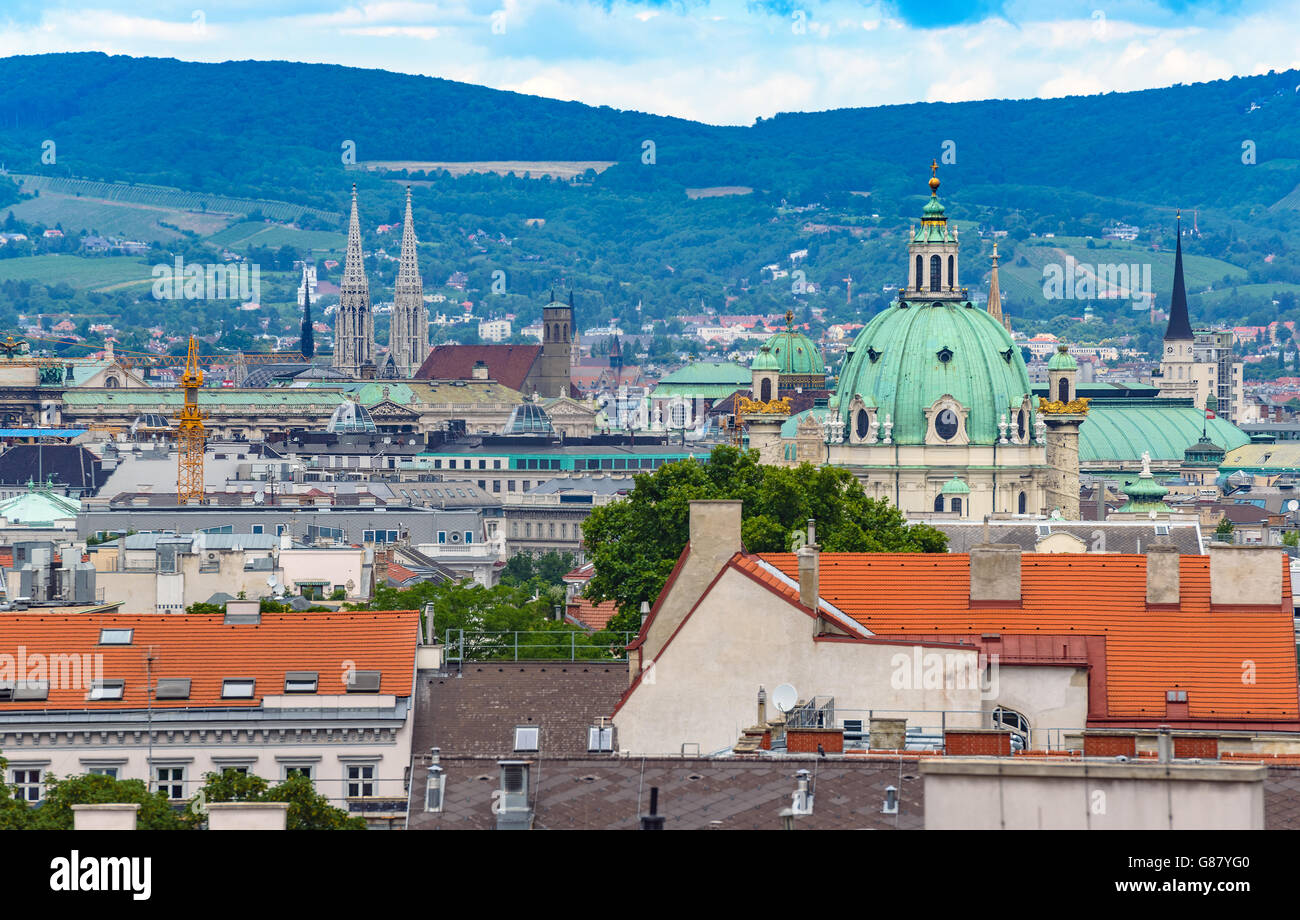 Vienna city skyline, Austria Stock Photo - Alamy