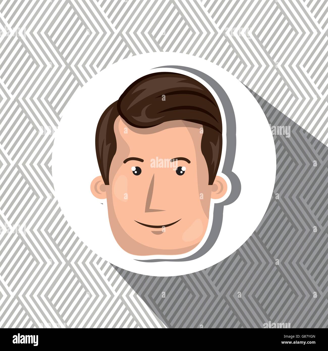 smiling face person design Stock Vector Image & Art - Alamy