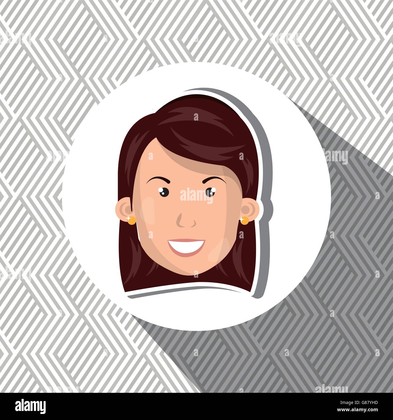smiling face person design Stock Vector Image & Art - Alamy