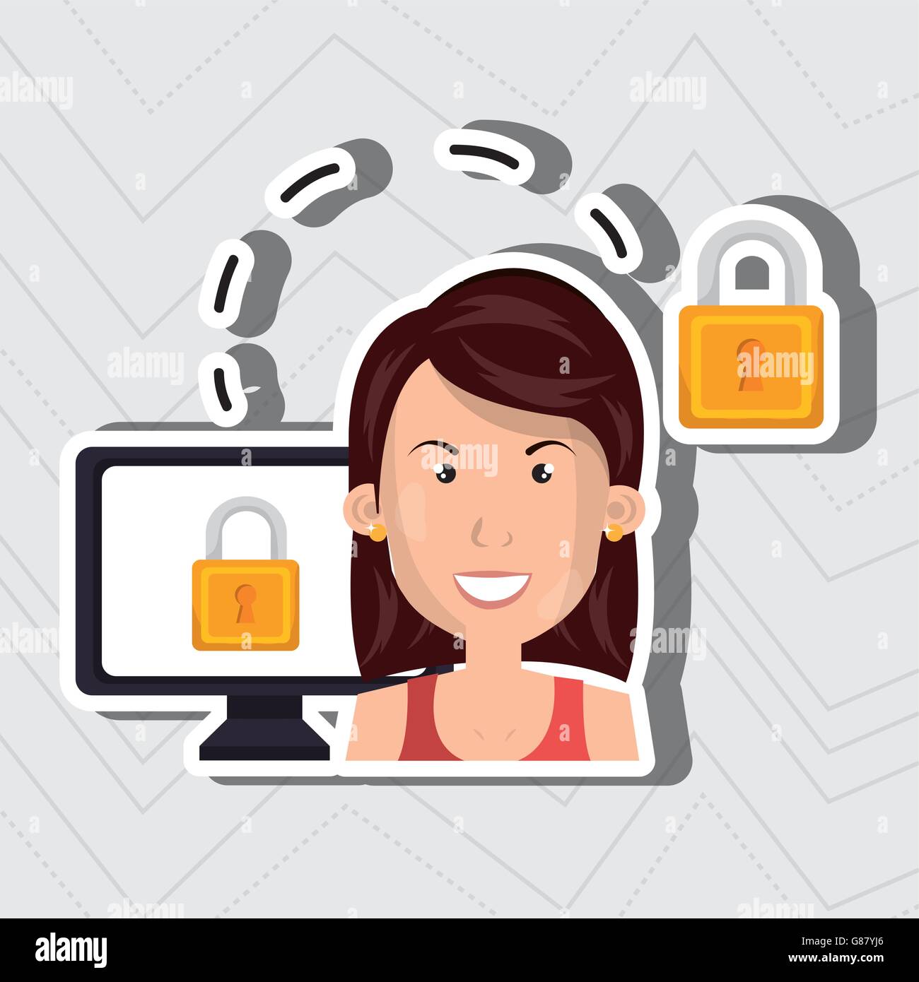computer user design Stock Vector Image & Art - Alamy