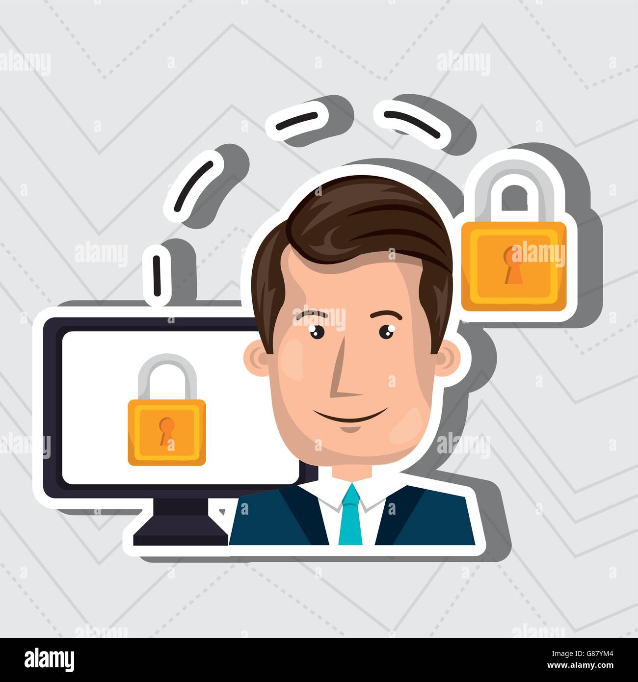 computer user design Stock Vector Image & Art - Alamy