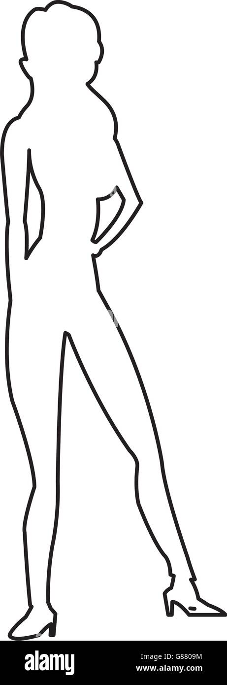 woman standing icon Stock Vector Image & Art - Alamy