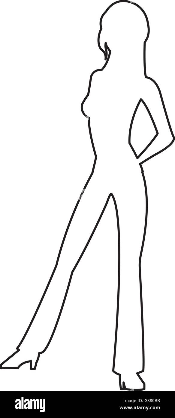 woman standing icon Stock Vector Image & Art - Alamy