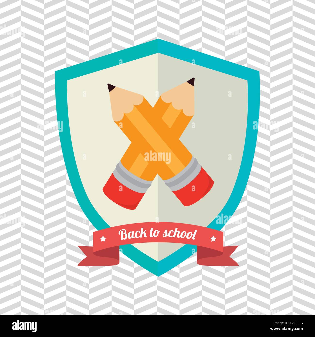 shield back to school design Stock Vector Image & Art - Alamy