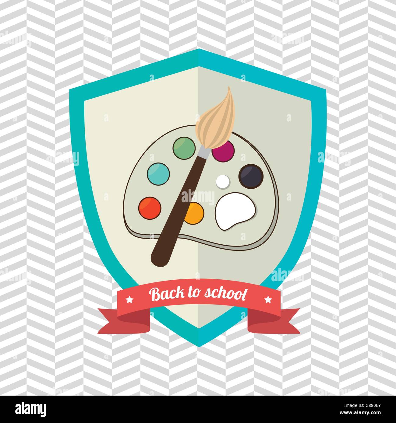 shield back to school design Stock Vector Image & Art - Alamy