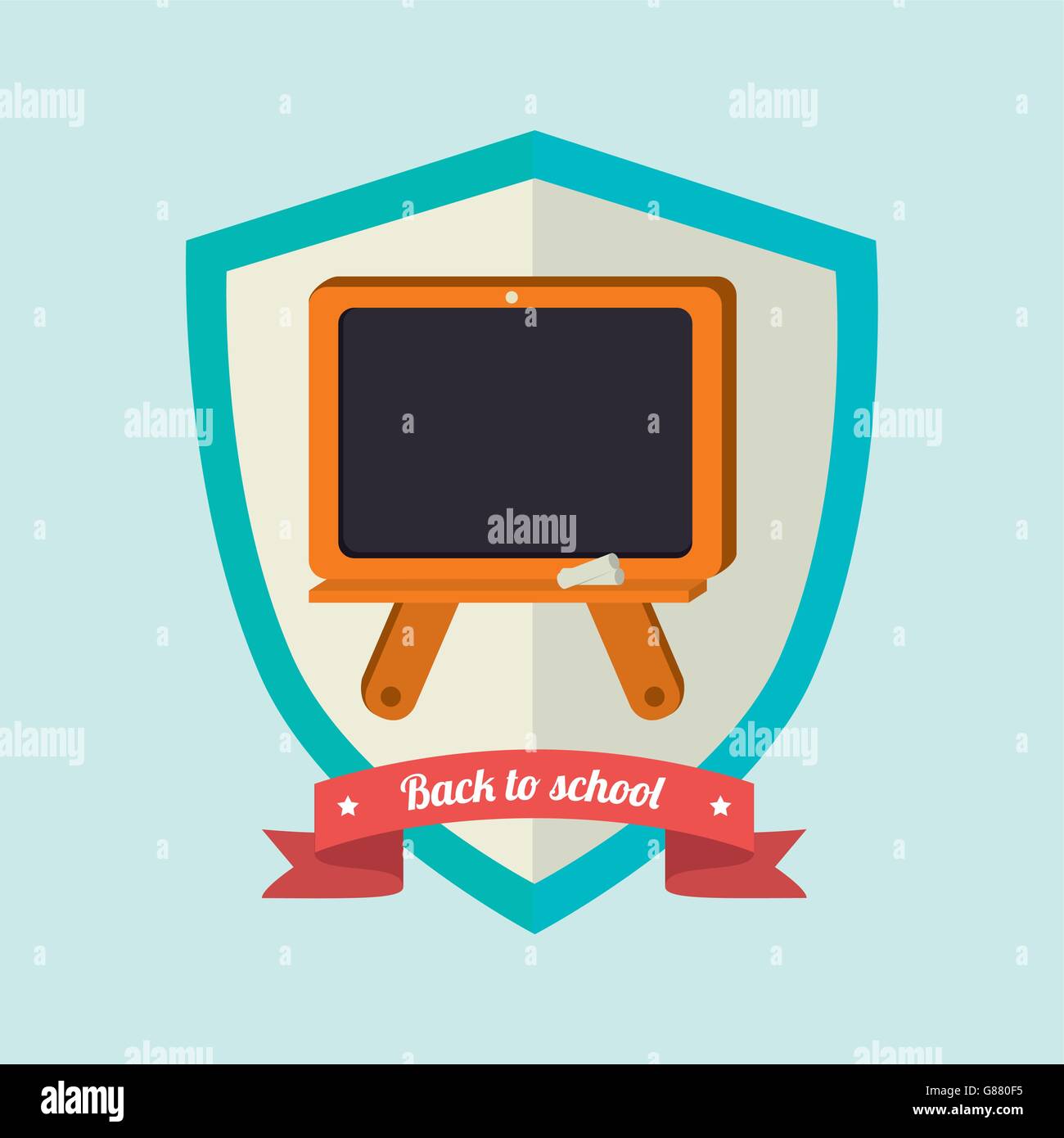 shield back to school design Stock Vector Image & Art - Alamy