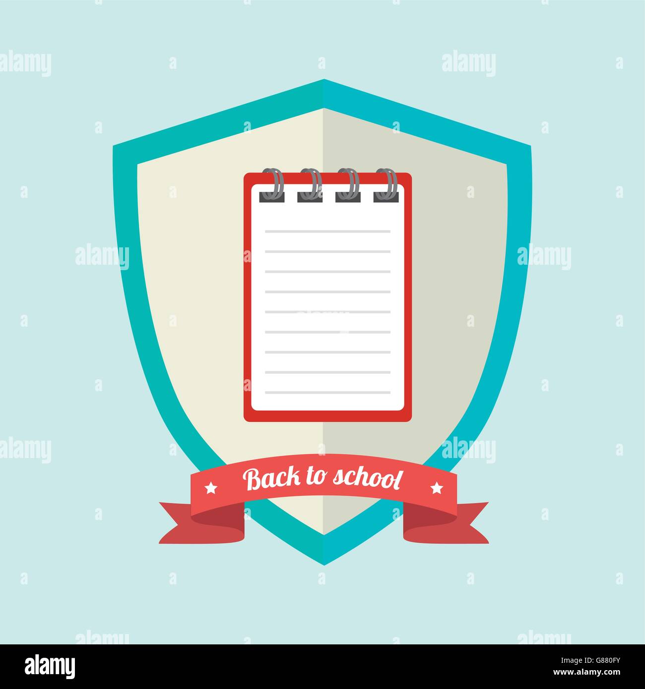 shield back to school design Stock Vector Image & Art - Alamy