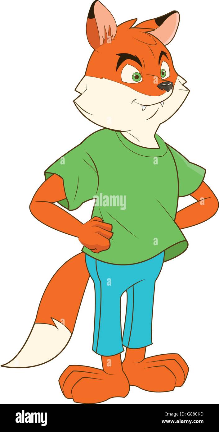 fox cartoon icon Stock Vector Image & Art - Alamy