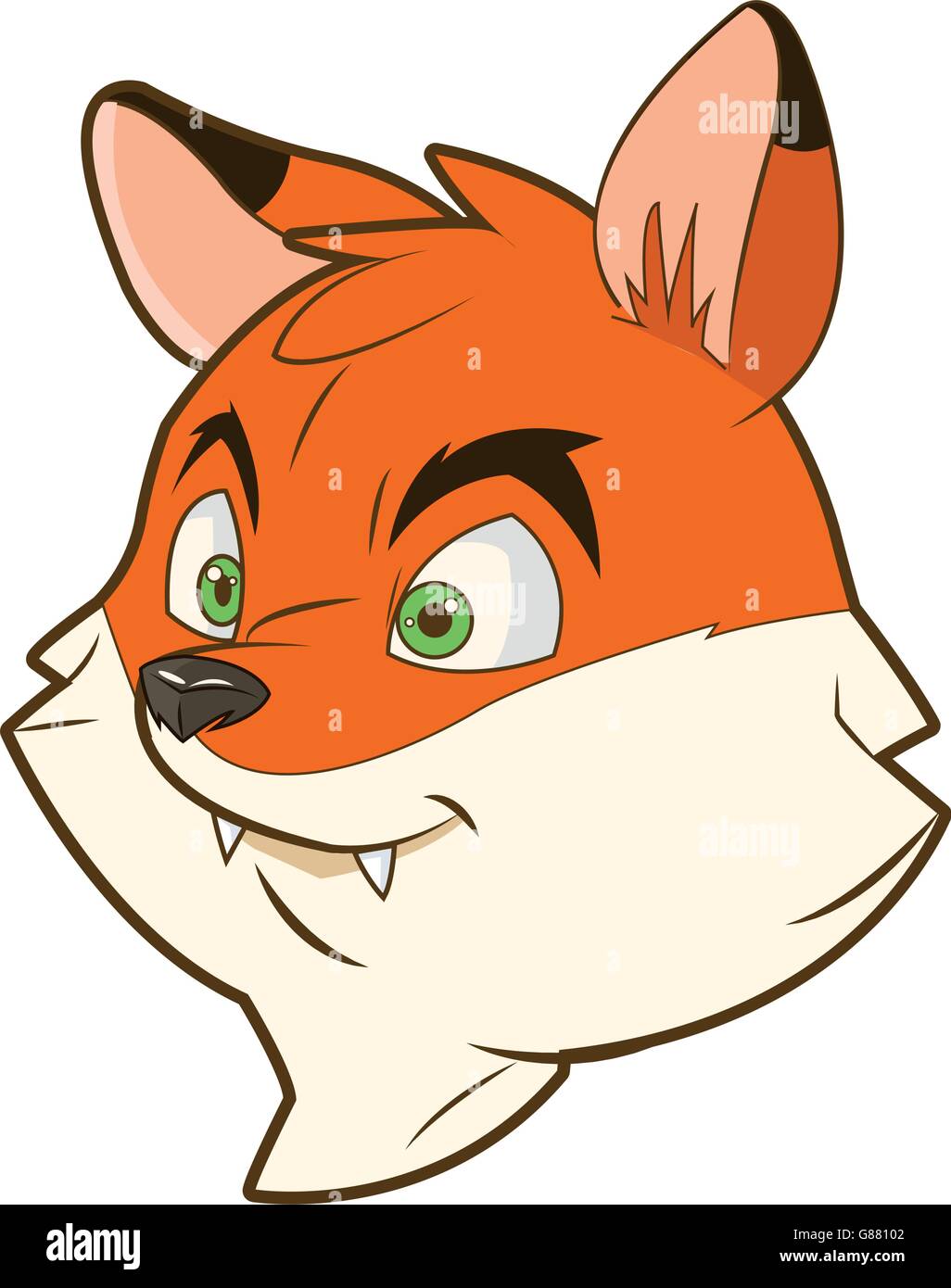 fox cartoon icon Stock Vector Image & Art - Alamy