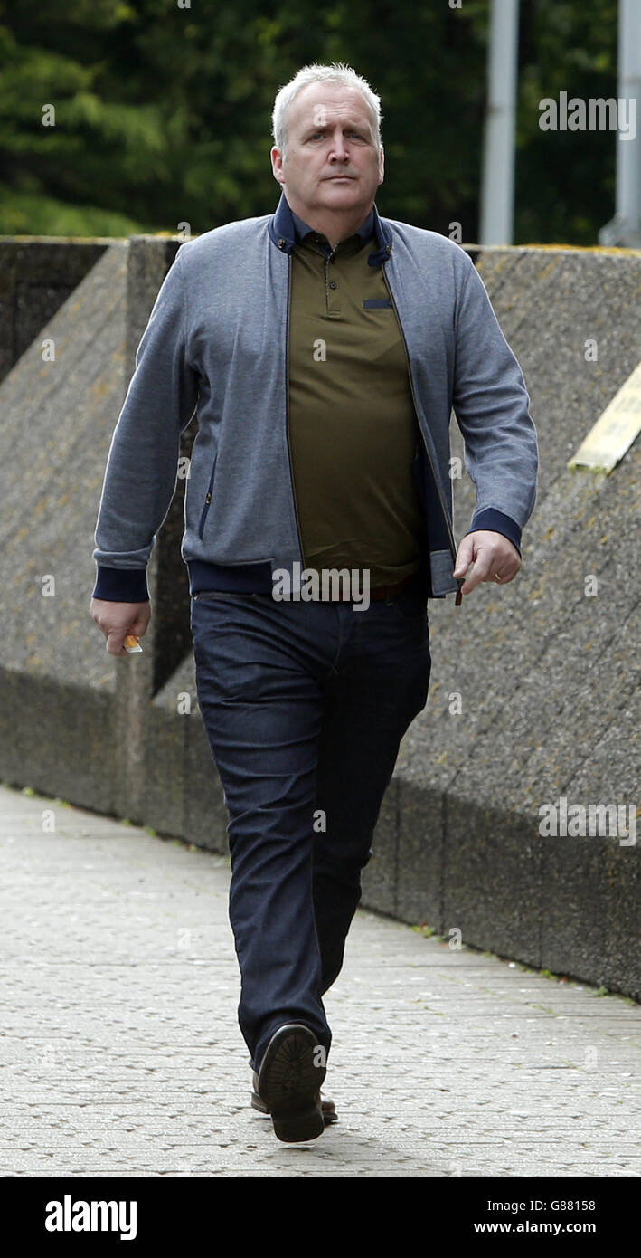 Matthew McQuade father of Erin McQuade arrives at Glasgow Sheriff Court ...