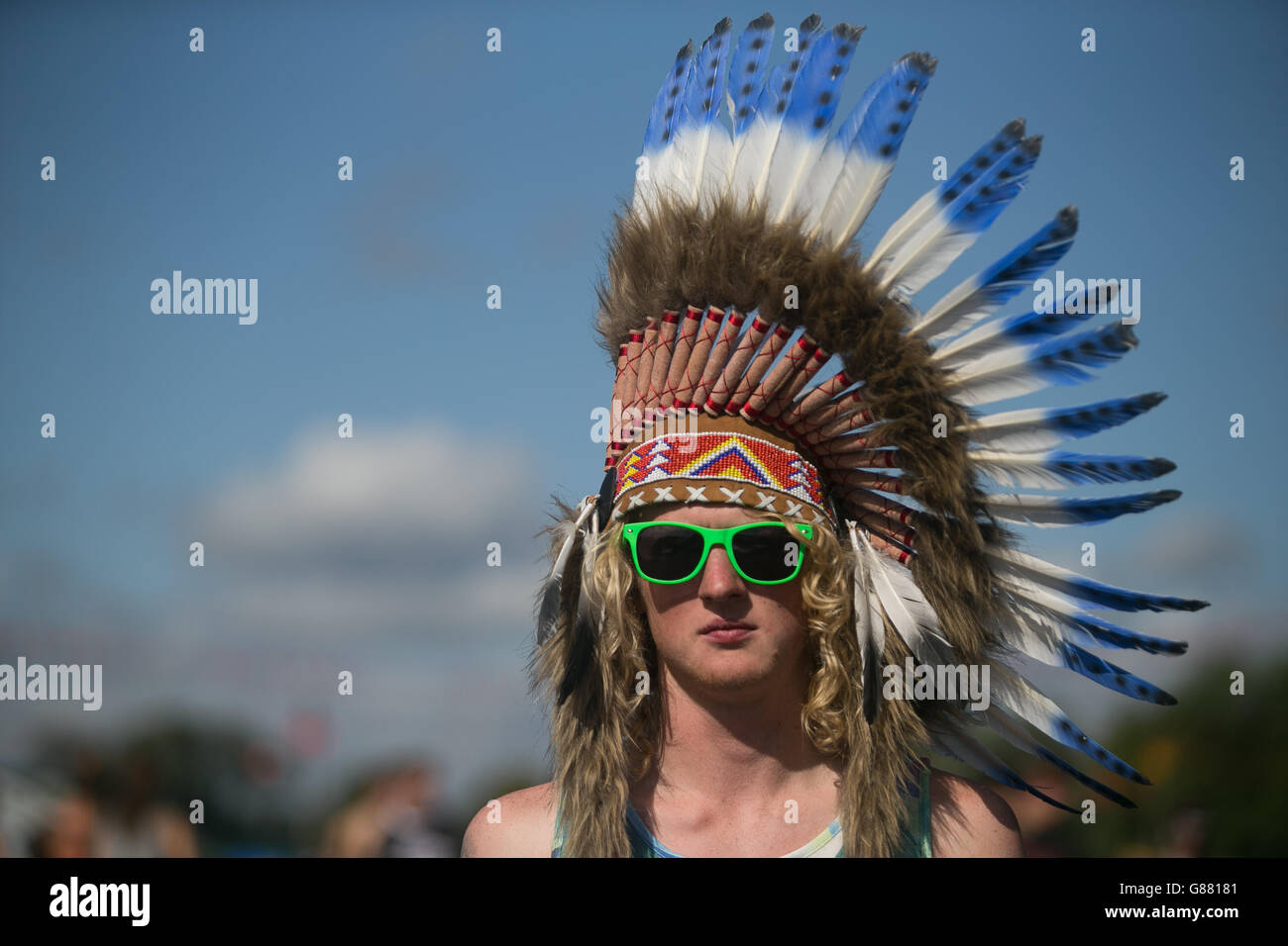 A festival goer at the reading festival hi-res stock photography and ...