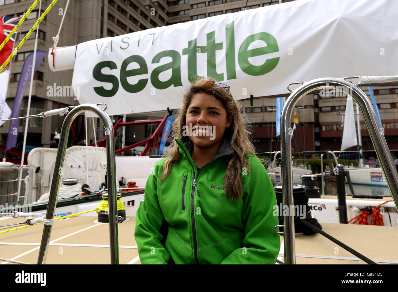 Clipper round world yacht race launch hi-res stock photography and ...