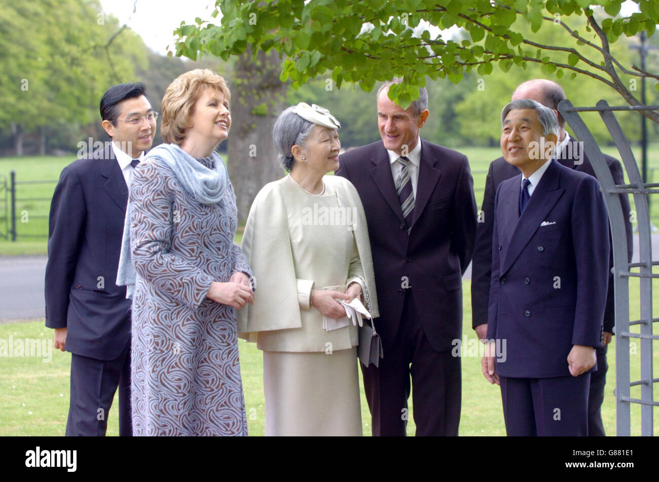 President Mary McAleese, Japan's Empress Michiko, Dr Martin McAleese ...