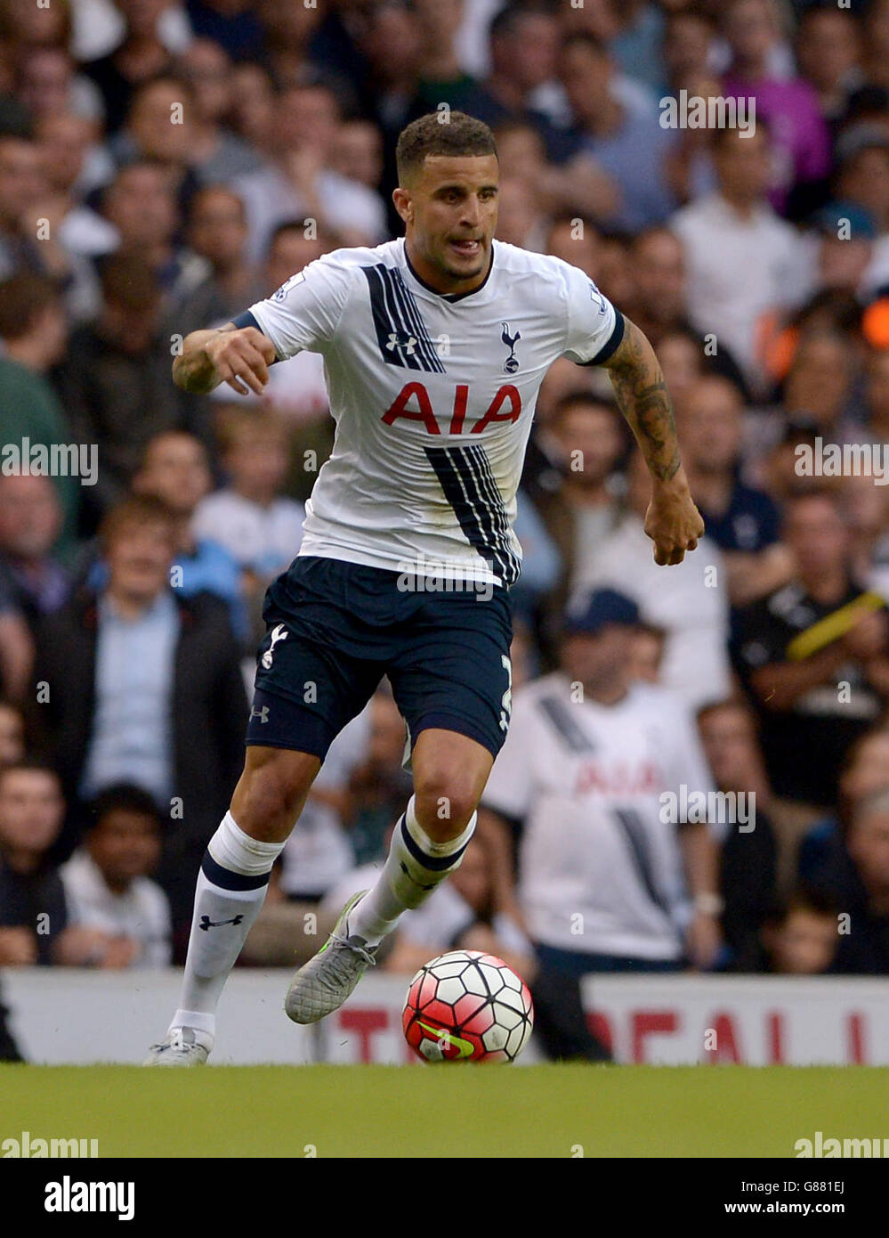 Tottenham's Kyle Walker during the Barclays Premier League match at ...