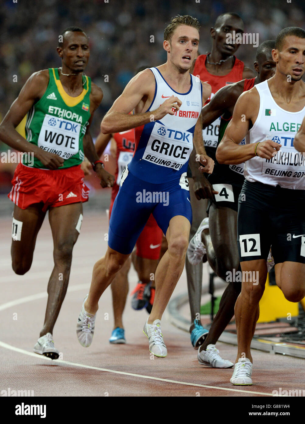 Great Britain's Charlie Grice in the Men's 1500m during day nine of the ...