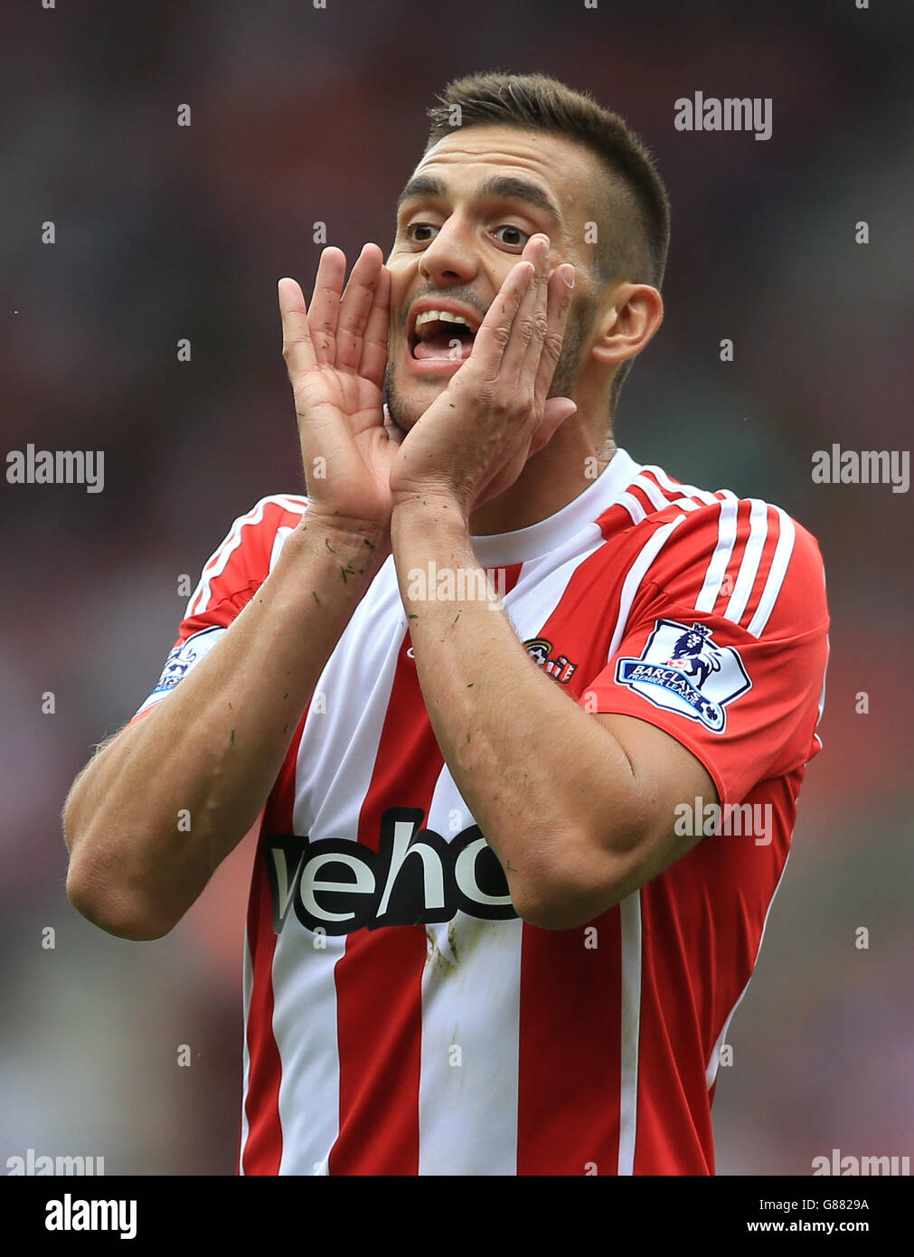 Southampton's Dusan Tadic during the Barclays Premier League match at ...