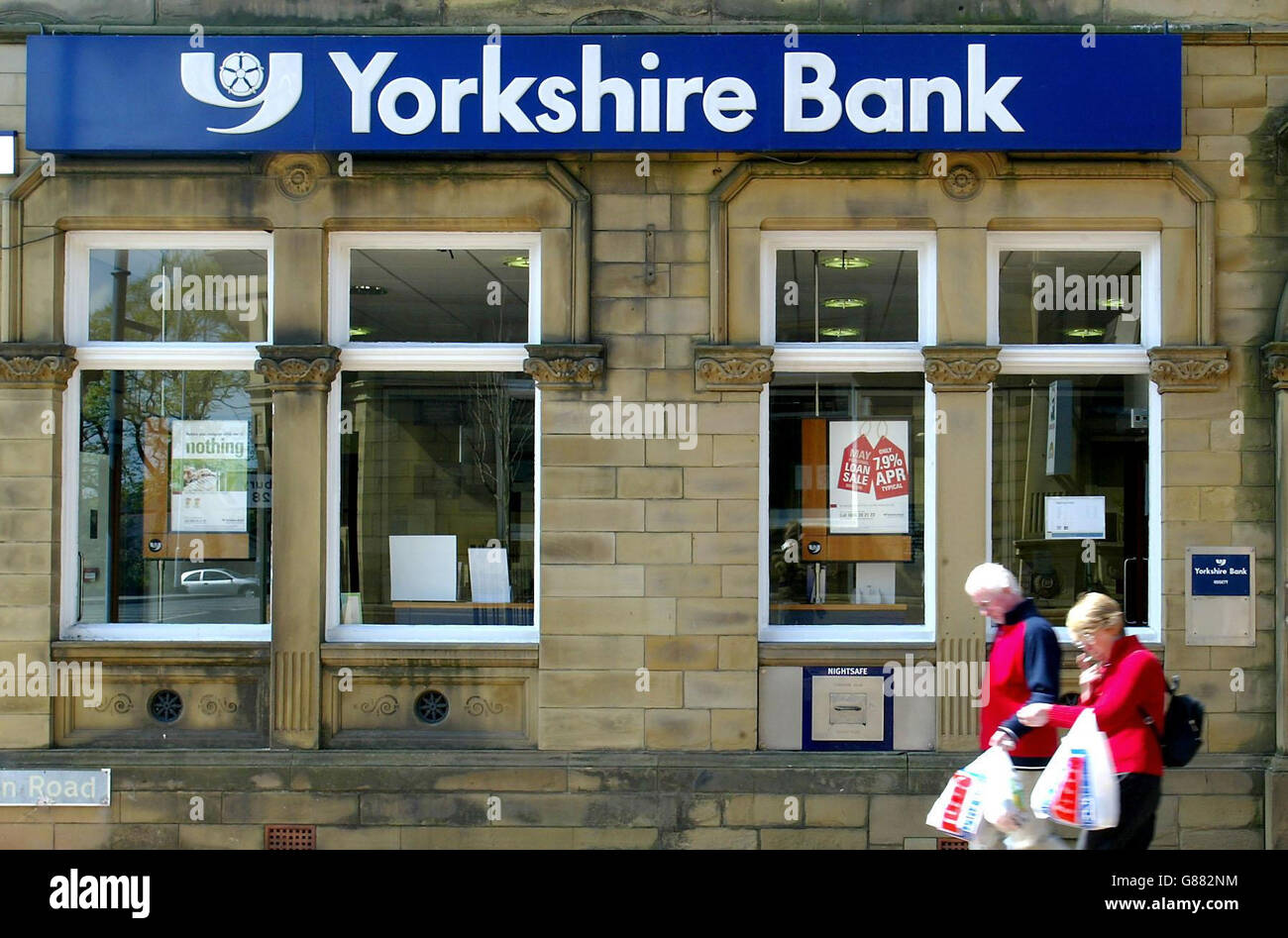 A branch of the Yorkshire Bank. The National Australia Bank (NAB) which ...