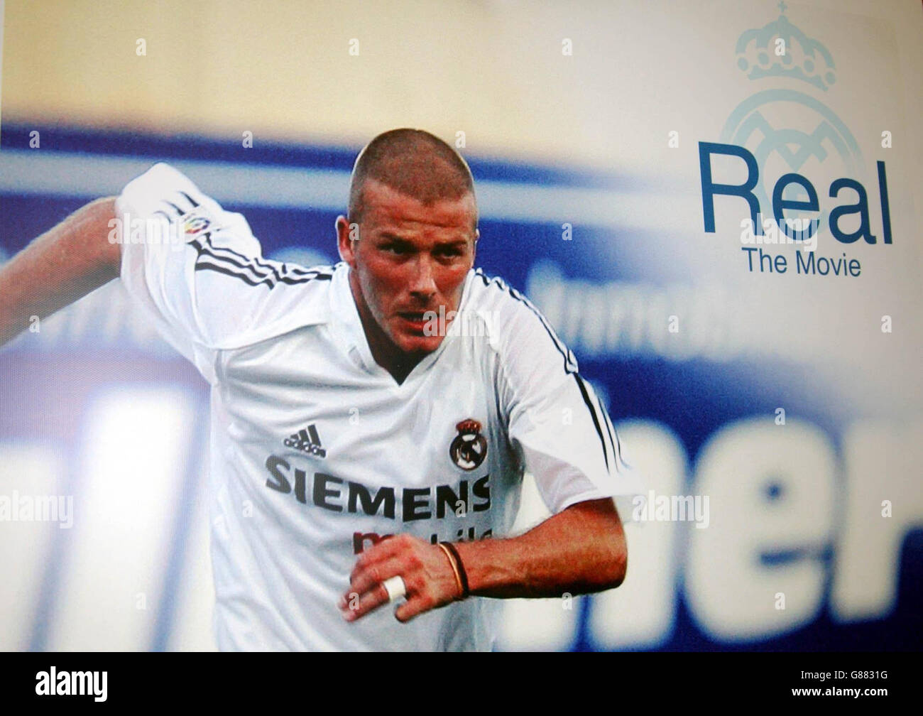 A huge poster of David Beckham was unveiled on the French Riviera, as ...