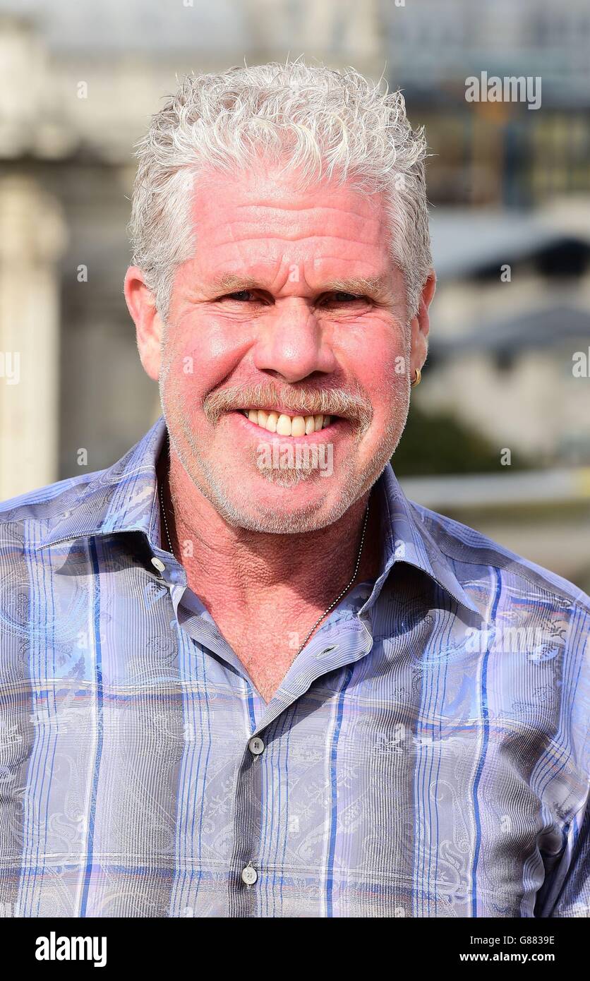 Actor Ron Perlman poses for a photo in front of St Paul's Cathedral in ...