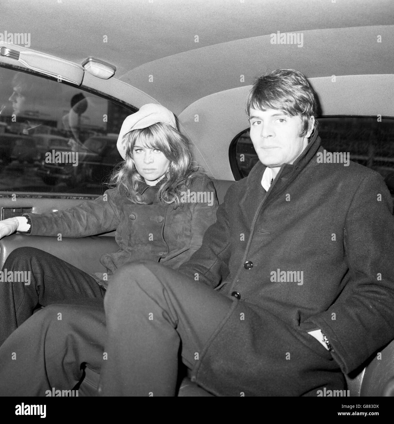 Actress Julie Christie with her fiance artist Don Bessant at London ...