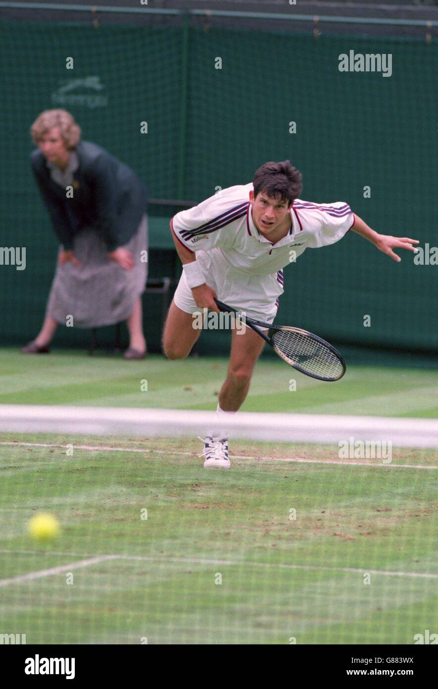 Wimbledon Tennis Championships. Tim Henman Stock Photo - Alamy