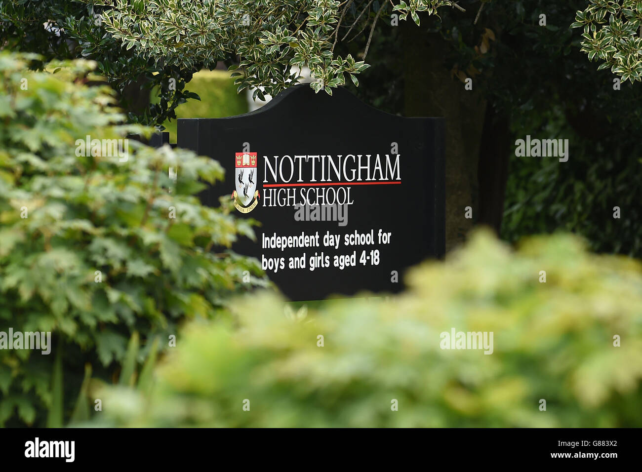 Nottingham High School Stock Photo - Alamy