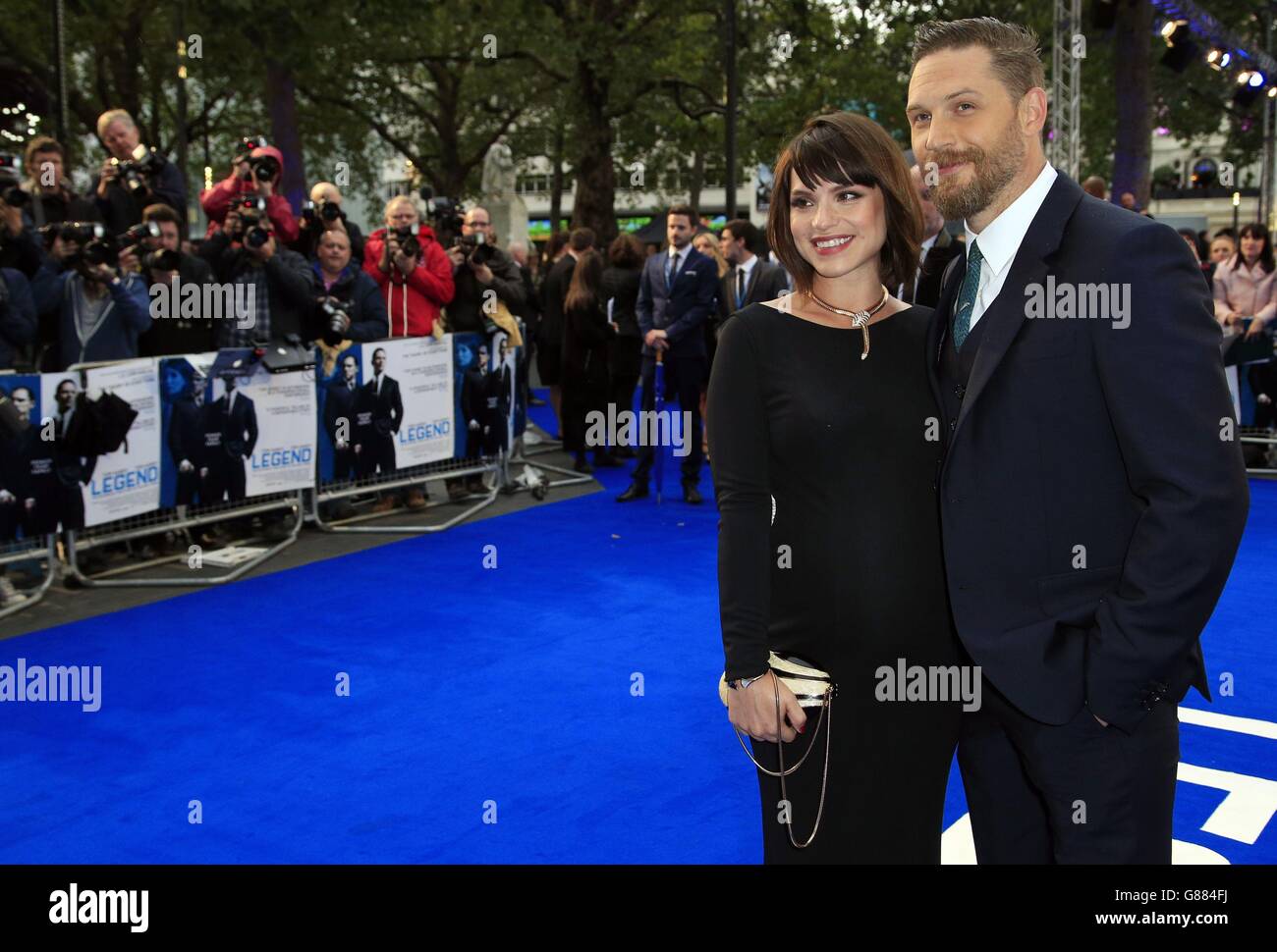Tom hardy wife charlotte hi-res stock photography and images - Alamy