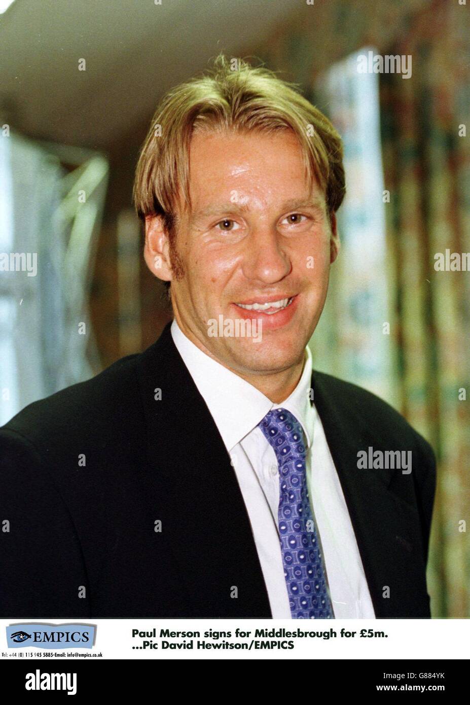 Soccer paul merson signs middlesbrough hi-res stock photography and ...