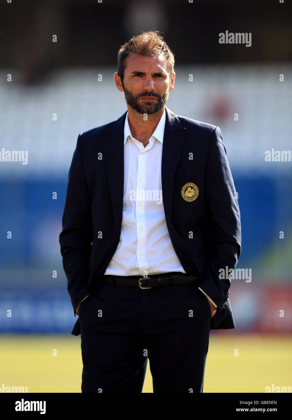 San Marino manager Pierangelo Manzaroli before the UEFA European ...