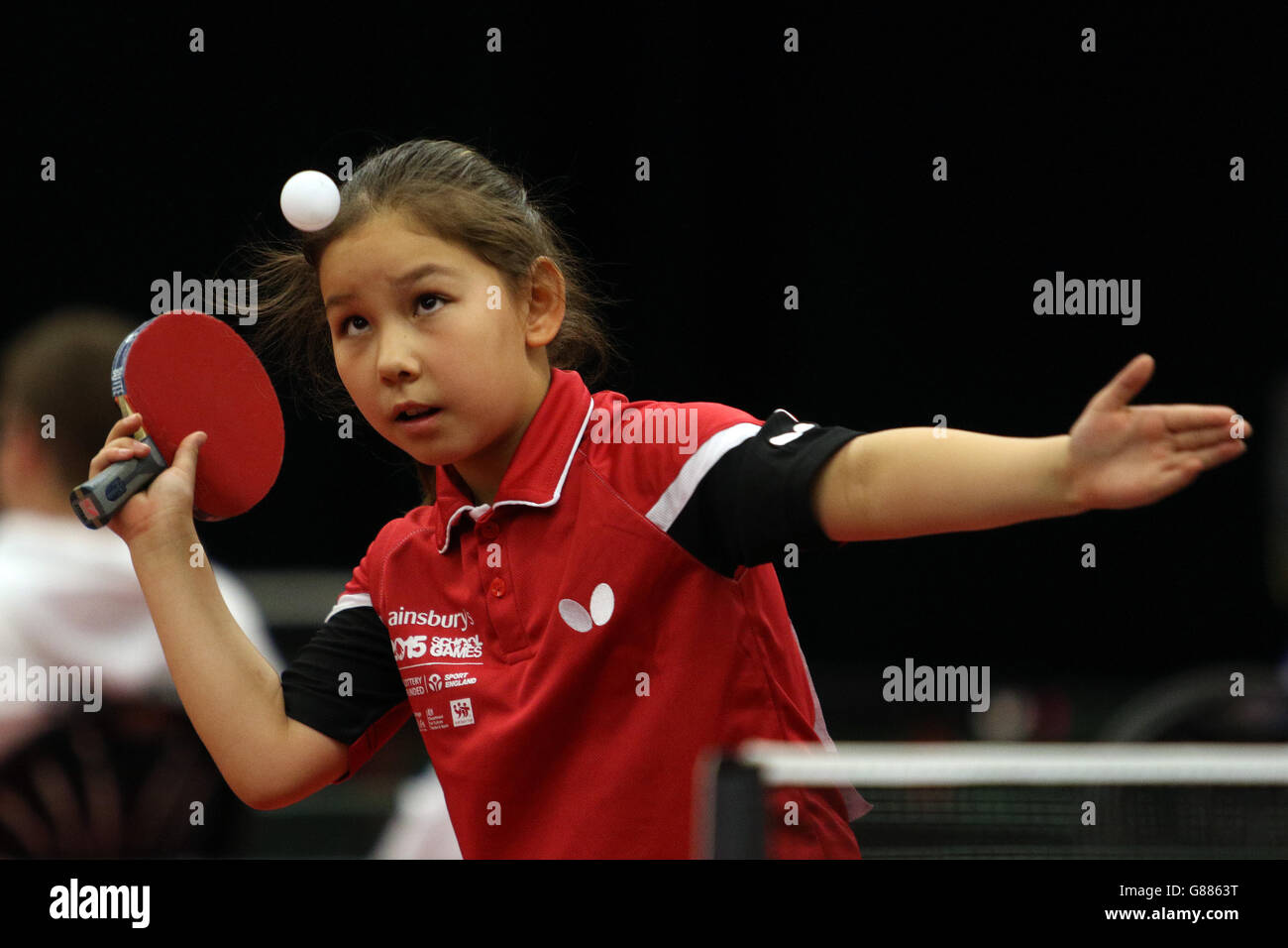 Wales' Anna Hursey in action at the table tennis during the Sainsbury's ...