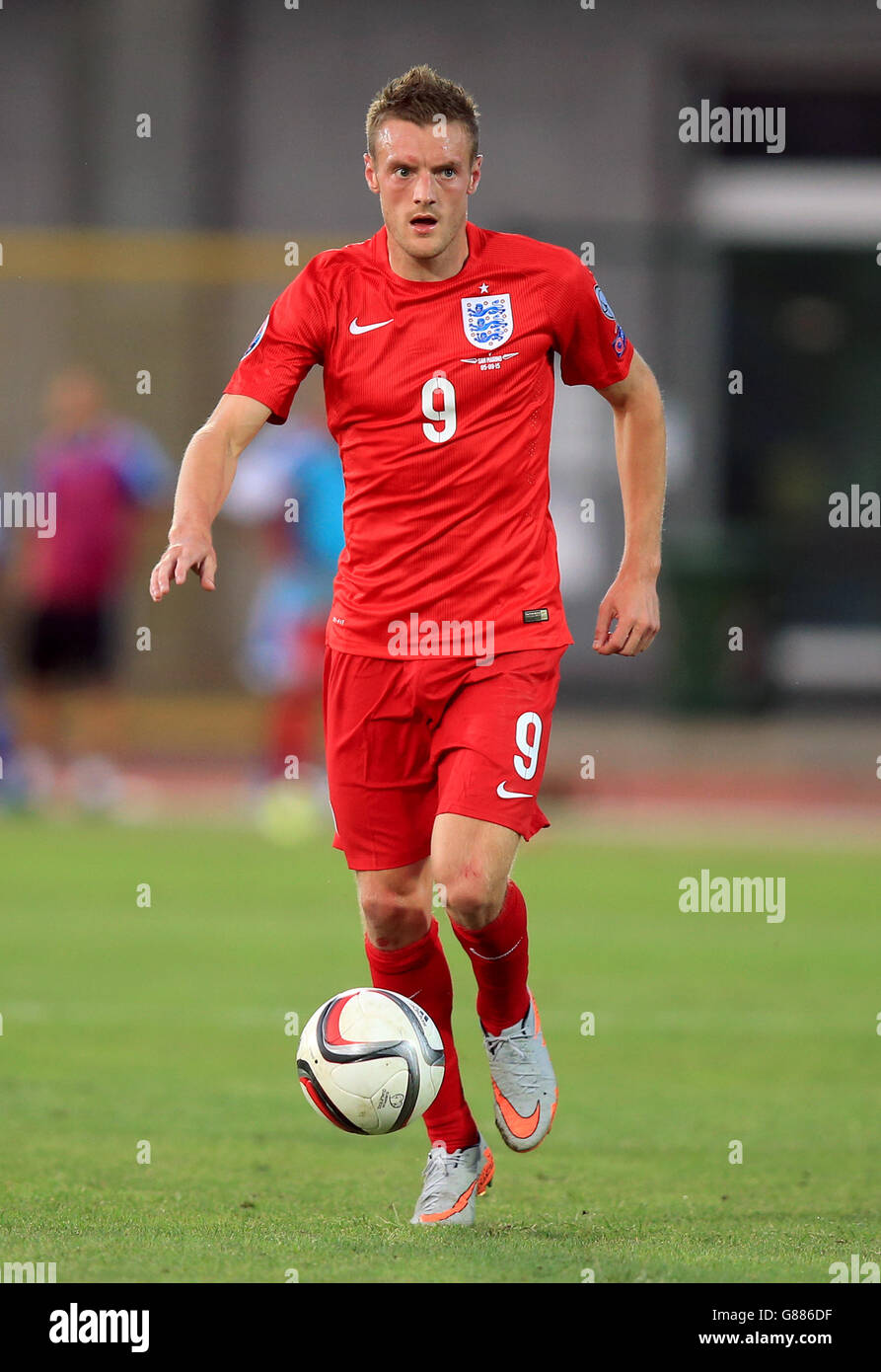 England's Jamie Vardy during the UEFA European Championship Qualifying ...
