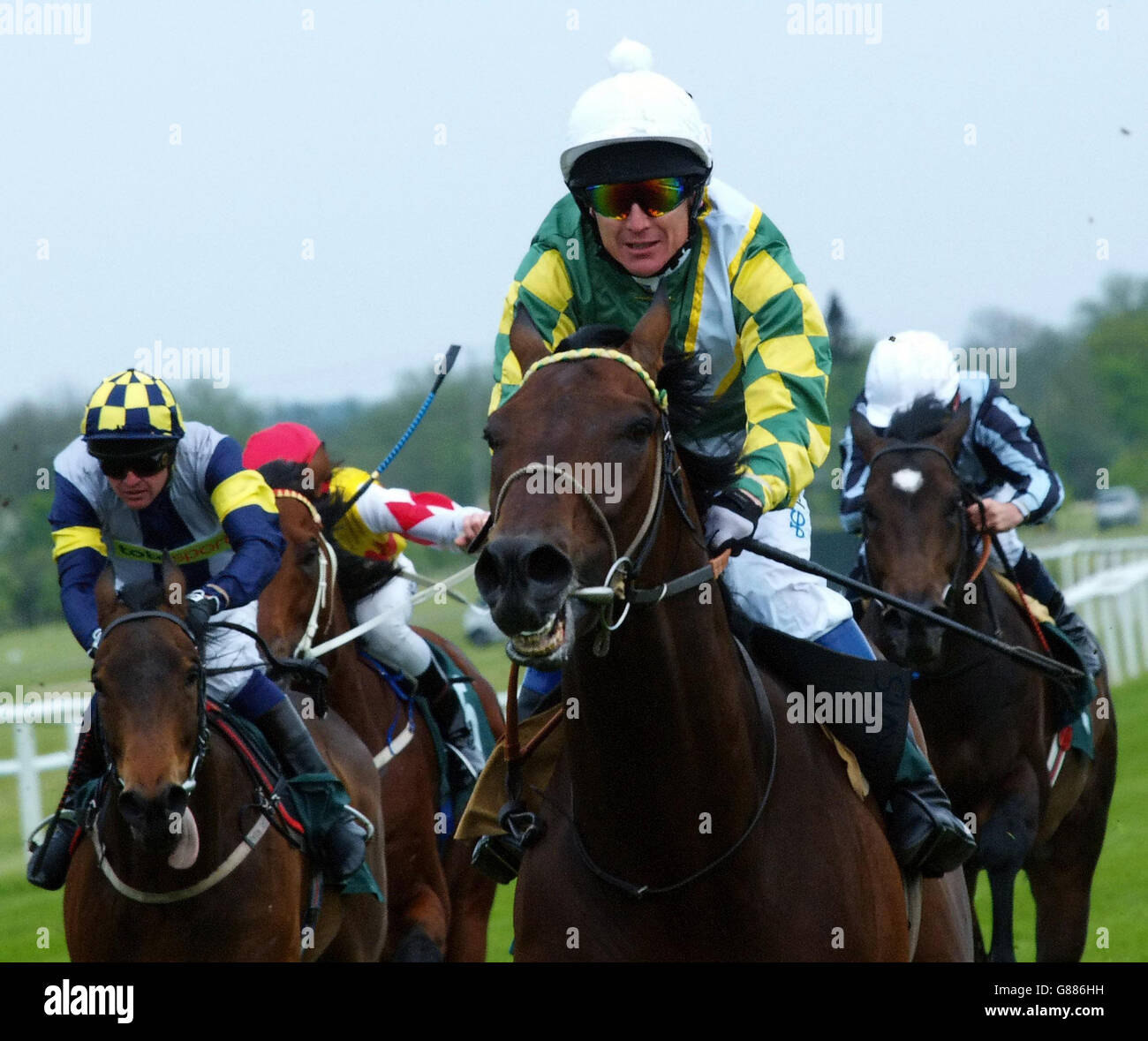 Rakti and jockey Philip Robinson wins the Juddmonte Lockinge Stakes ...