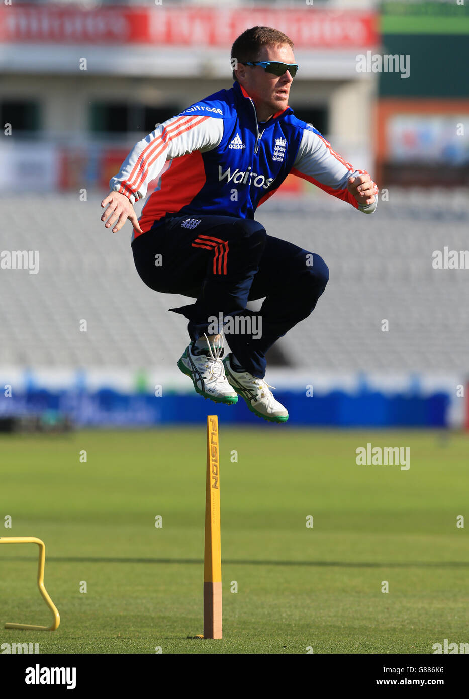 England one day cricket captain Eoin Morgan at the nets session at The ...