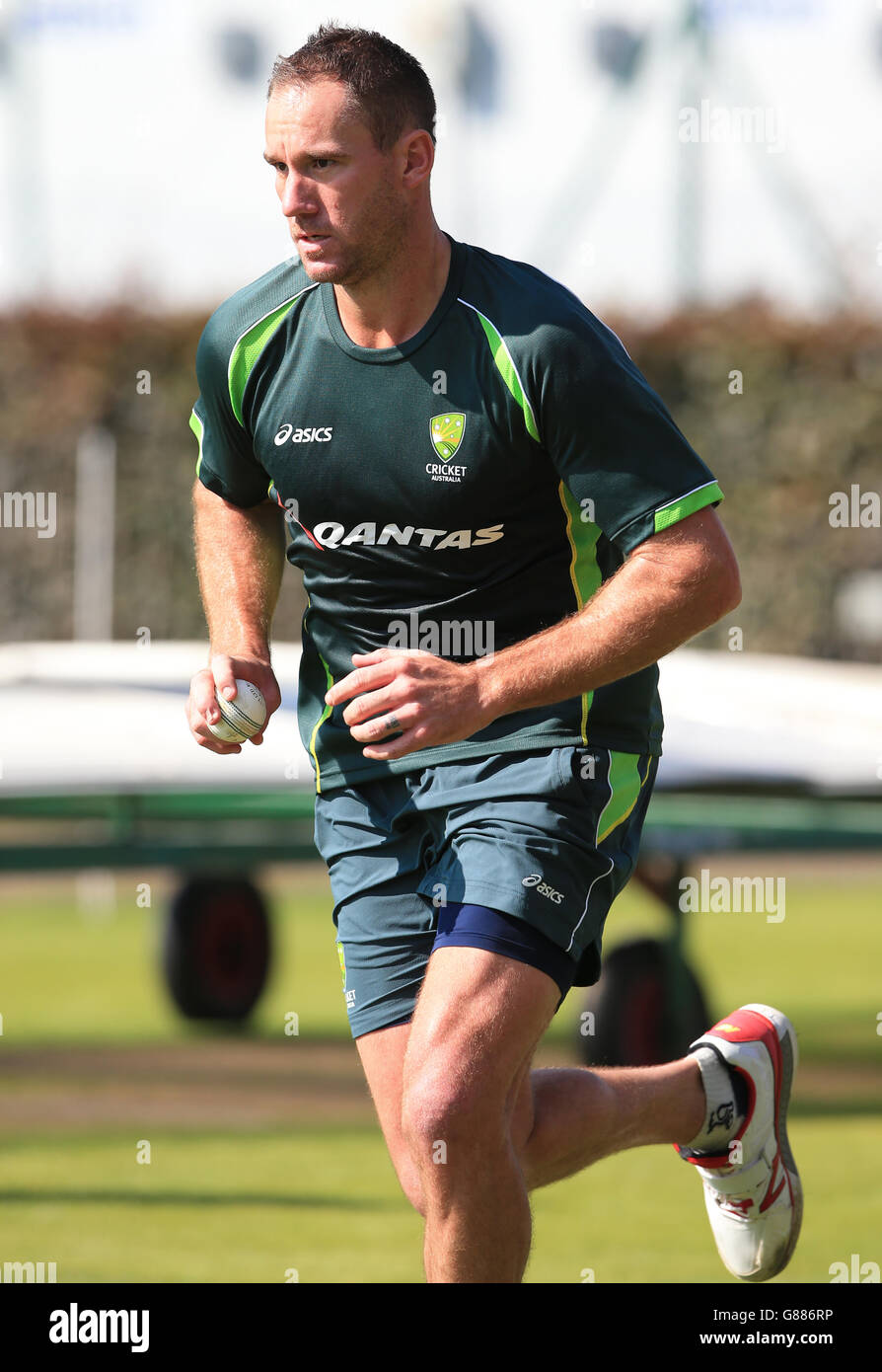 Australia's John Hastings during the nets session at The Emirates Old ...