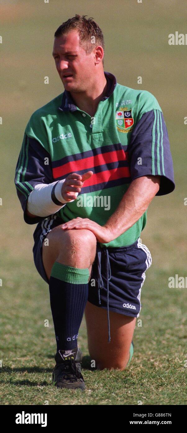 Rugby Union, Lions Training. Richard Hill Stock Photo - Alamy