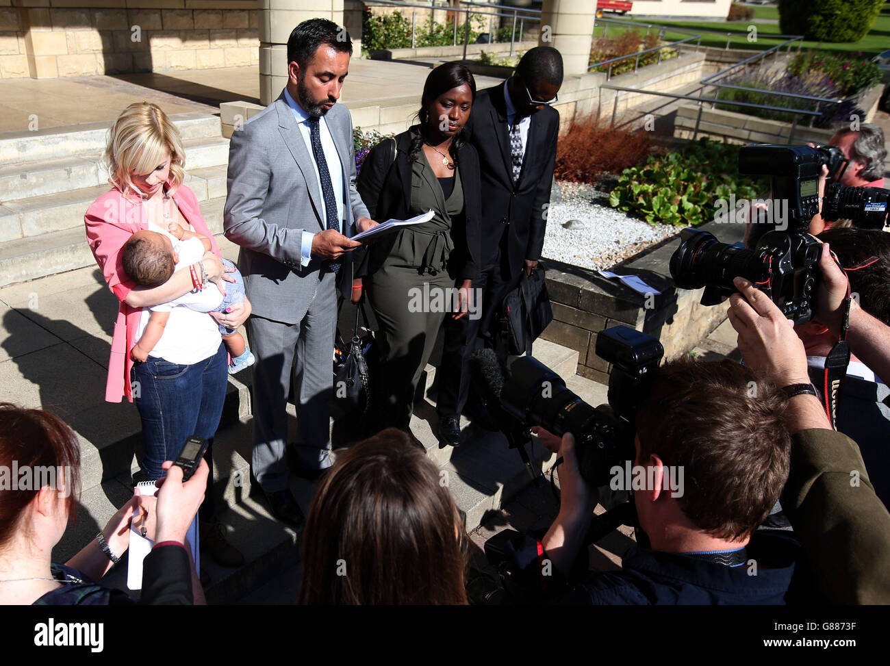 The solicitor and family of Sheku Bayoh who died in police custody ...