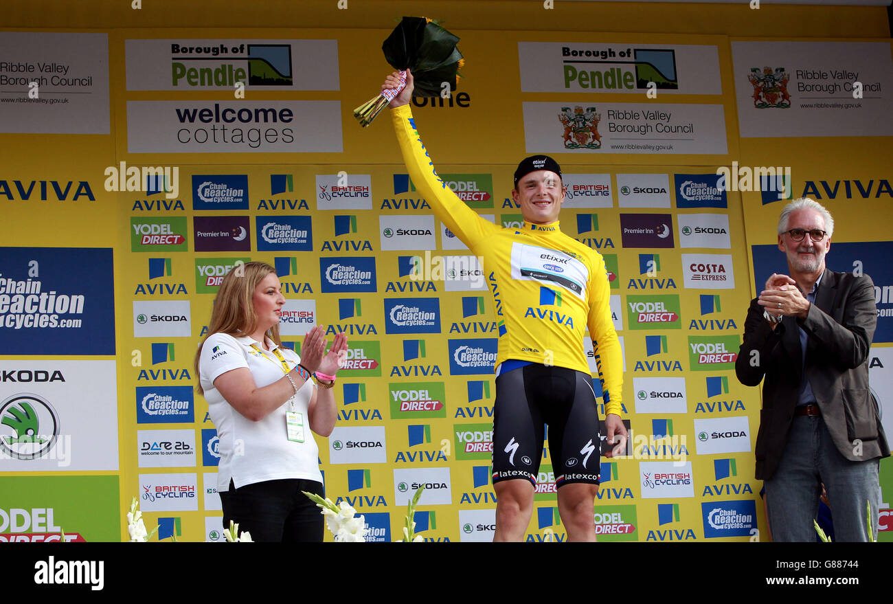 Etixx-Quick Step's Petr Vakoc celebrates winning Stage Two of the Tour ...